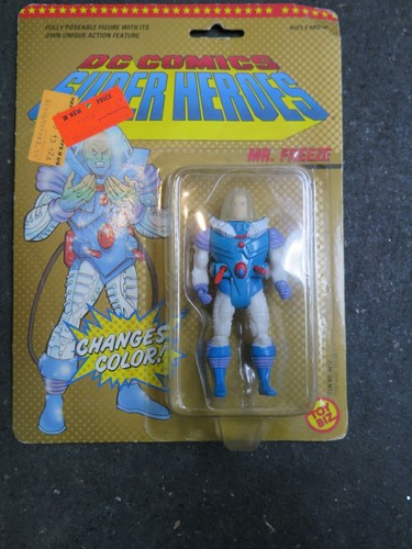 DC Comics Super Heroes Mr. Freeze Changes Color Toybiz 1989 IN PACKAGE ...