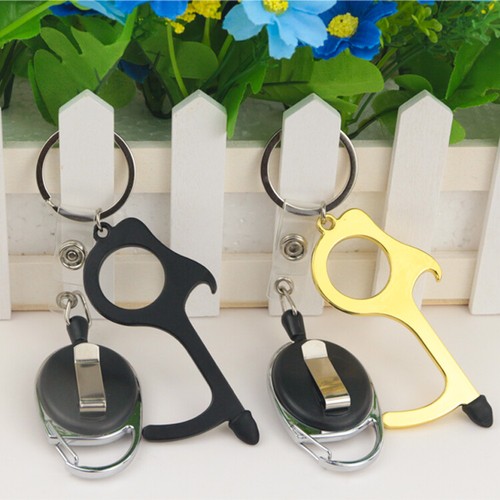 2 PACK Touchless Door Opener Tool -Clean Key Retractable Tool | eBay