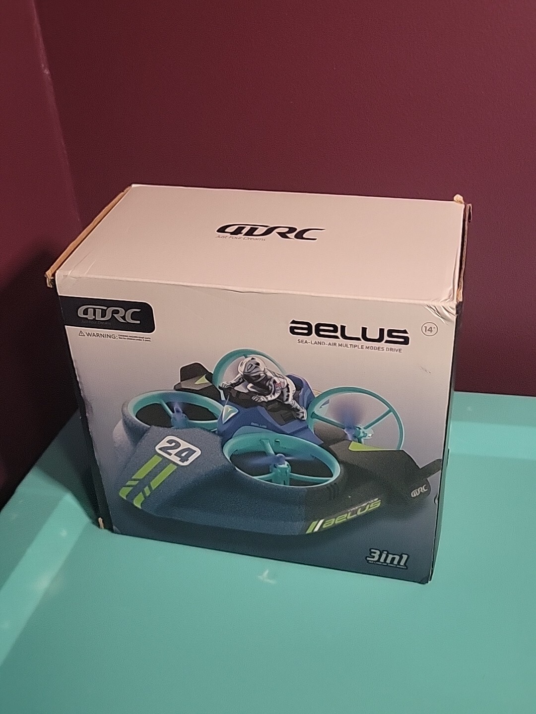 Aelus 4DRC 3-in-1 Air-Land-Sea 2.4GHz RC Quadcopter Drone - B2