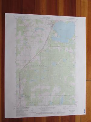 Shell Lake Wisconsin 1982 Original Vintage USGS Topo Map | eBay