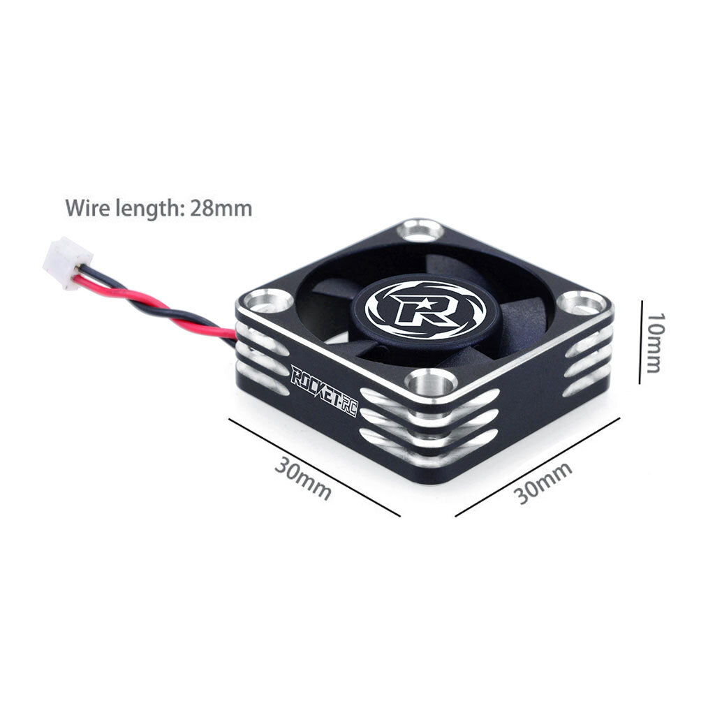 Rocket Cooling Fan 30x30mm 28000RPM for 1/8 1/10 1/12 RC Car TS160 ...