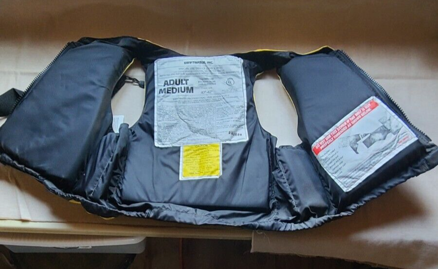 NWT Extrasport Swiftwater Fury Yellow Black Rescue Life Jacket Vest ...