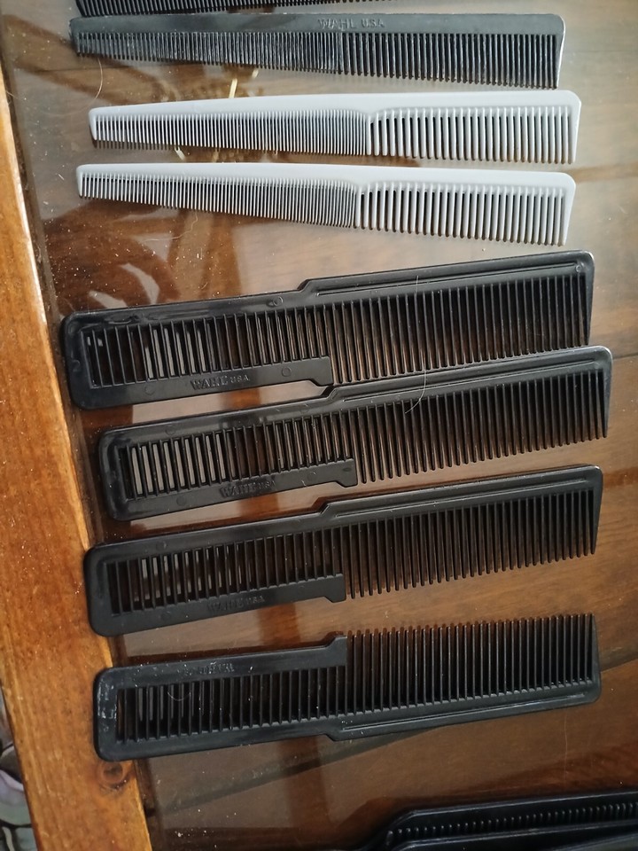 45Pcs Black Combs Pro Salon Hair Styling Plastic Barbers Combs Set | eBay