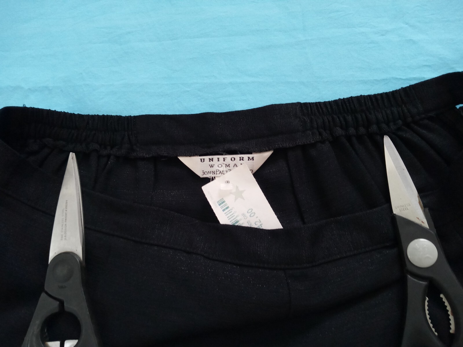 Uniform Woman John Paul Richard Women's Plus Size Pants Black Elastic ...