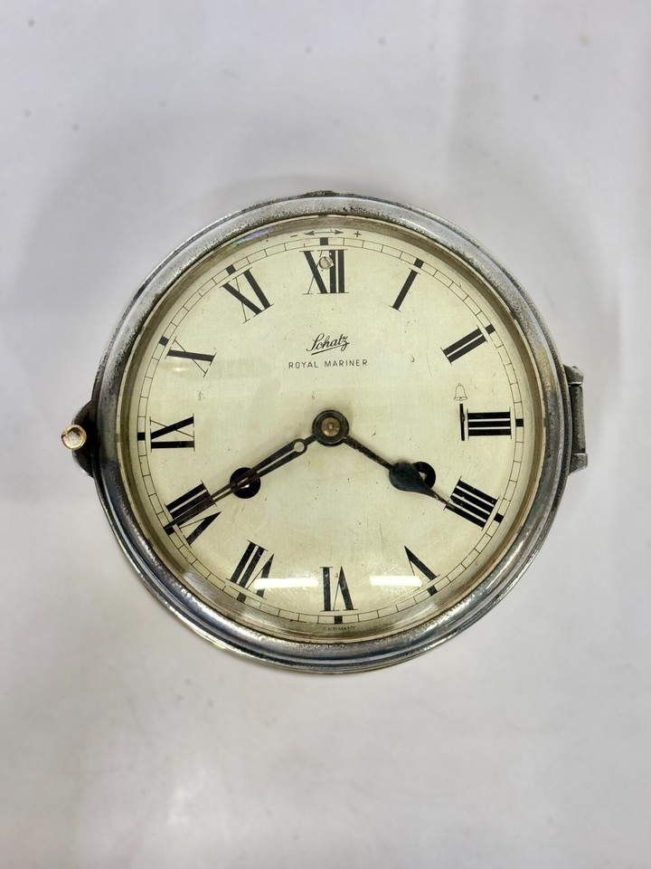 Nautical Royal Mariner Brass Mechanical Key Winding German Schatz Wall ...