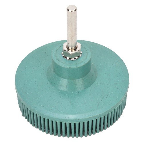 Green 3 Inch Disc Emery Rubber Abrasive Brush Deburring Polishing | eBay
