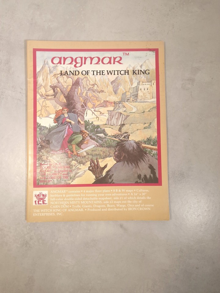 Angmar Land of The Witch King Middle-Earth MERP Module I.C.E. #2300 ...