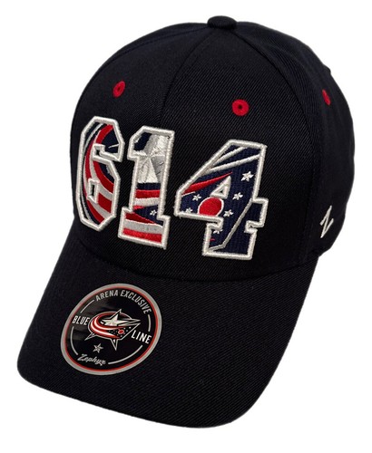 Zephyr NHL Columbus Blue Jackets RARE "614" Structured Curved Bill ADJ ...