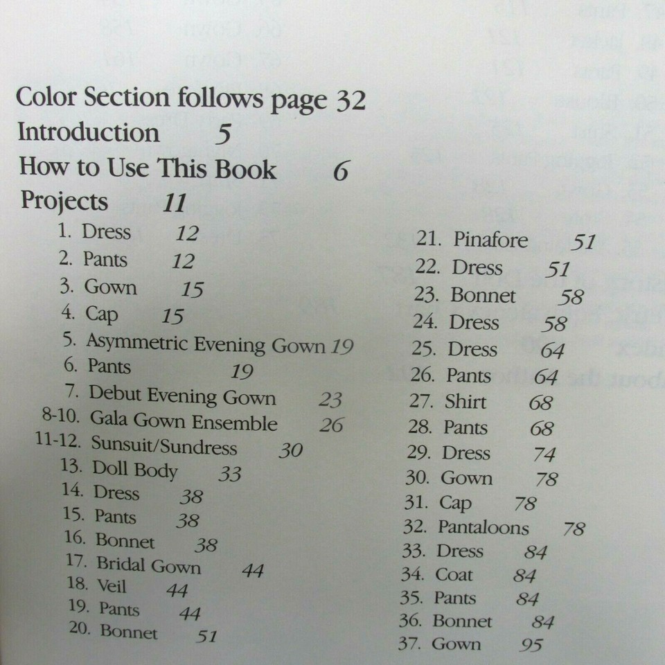 Dolls Clothes Pattern Book by Roselyn Gadia-Smitley Hardcover Barbie ...