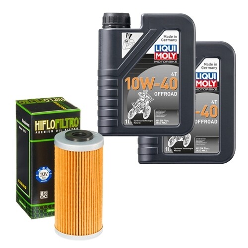 BMW G 450 X E45X/K16 2010, LIQUI MOLY 10W-40 Off. 2L, HiFlo Ölfilter ...