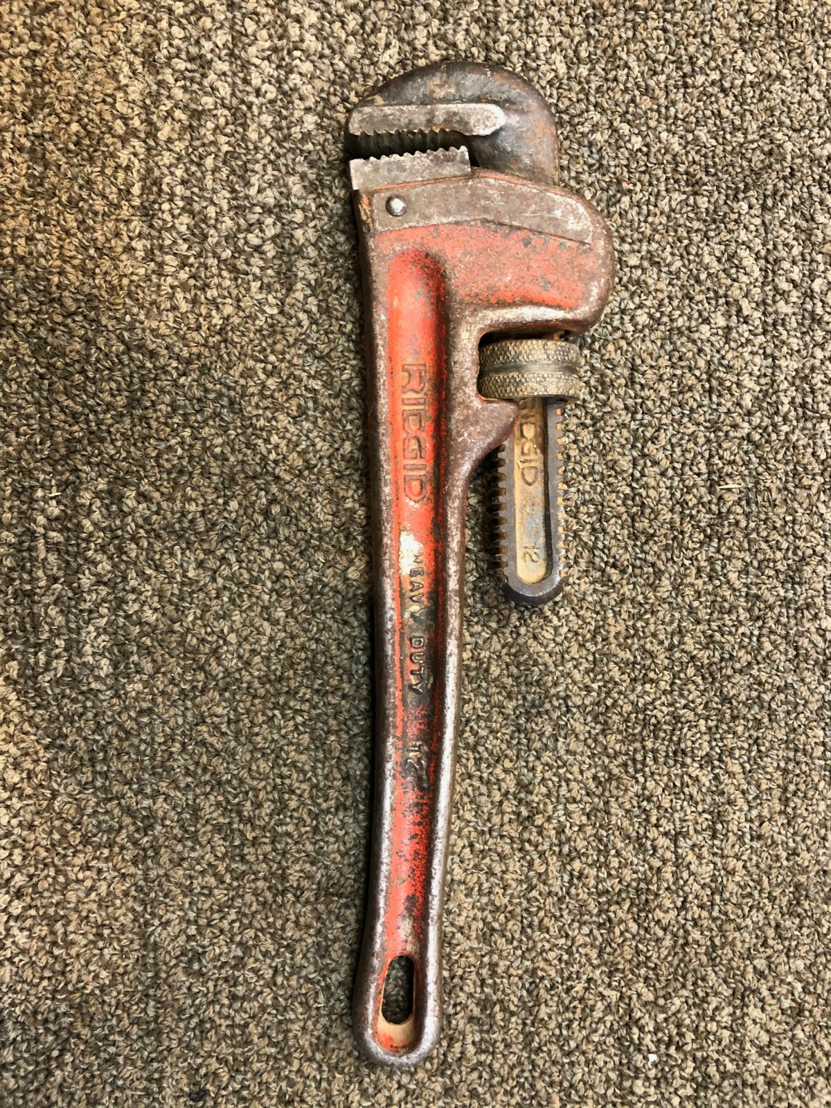 Vintage Ridgid The Ridge Tool Co. 12" Pipe Wrench | eBay