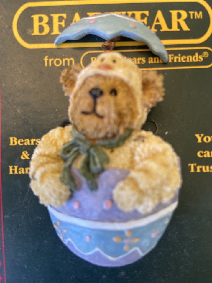 Boyds Bears and Friends Bearwear Easter Pin "Peepers McBear All Cracked ...