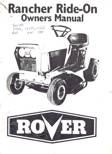 Rover Rancher 1744 1750 1755 Owners parts Manual Photocopy PRINTED 36 ...