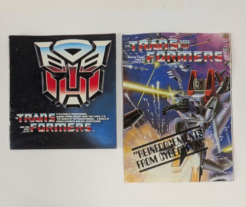 1985 Hasbro Transformers Original G1 Box Insert Catalog Checklist ...