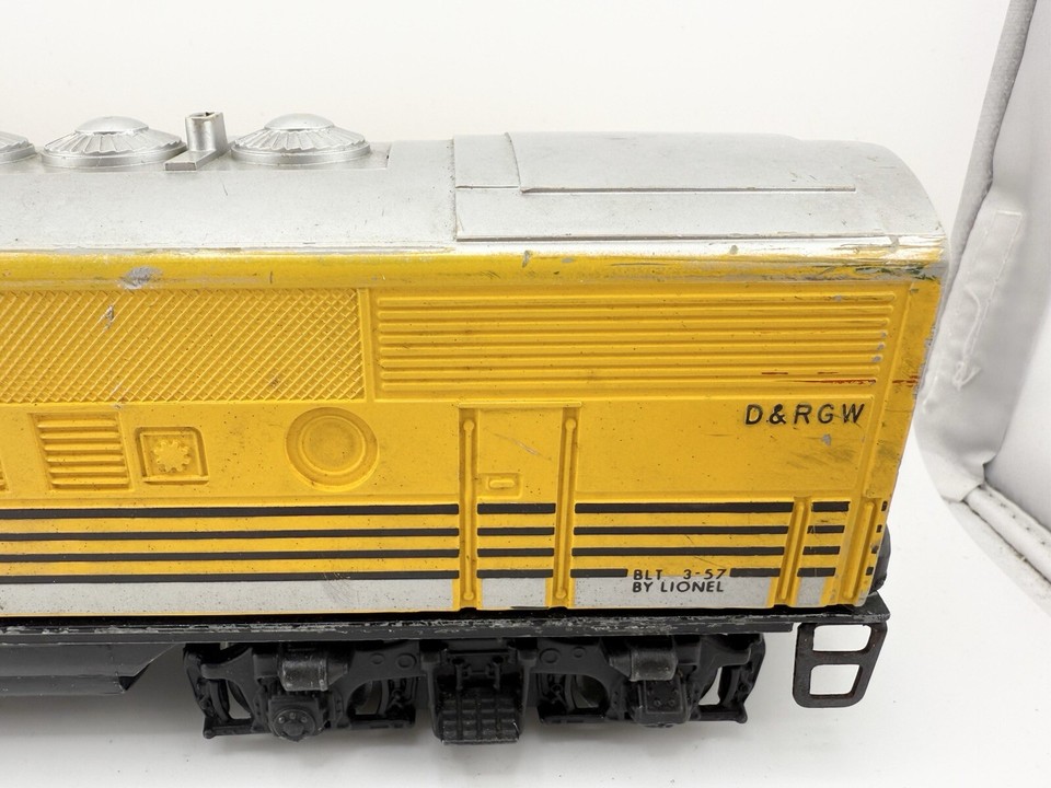 Vtg Lionel 2379 Rio Grande F3 A UNIT Diesel Locomotive w Box and ...