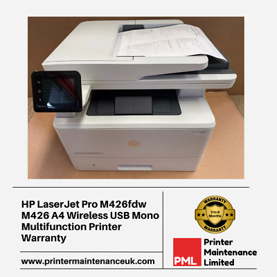 HP LaserJet Pro M426fdw M426 A4 Wireless USB Mono Multifunction Printer ...