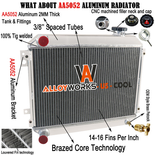 3 Row ALLOY Aluminum Radiator For 1979 1980 1981 1982 Toyota Corolla ...