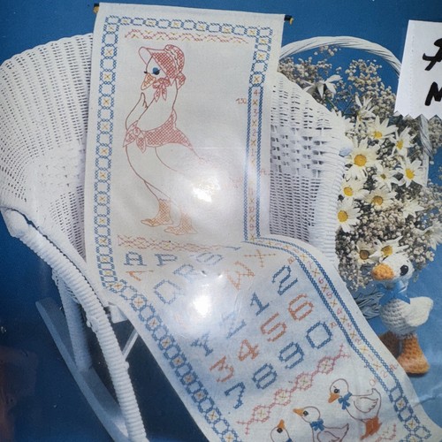 Vtg Vogart Grow Chart EMBROIDERY OR PAINTING CRAFT KIT, GRETCHENS ABC'S ...