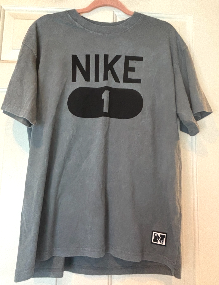 Nike Graphic T Shirt Gray Size Mens M Loose Fit NEW | eBay
