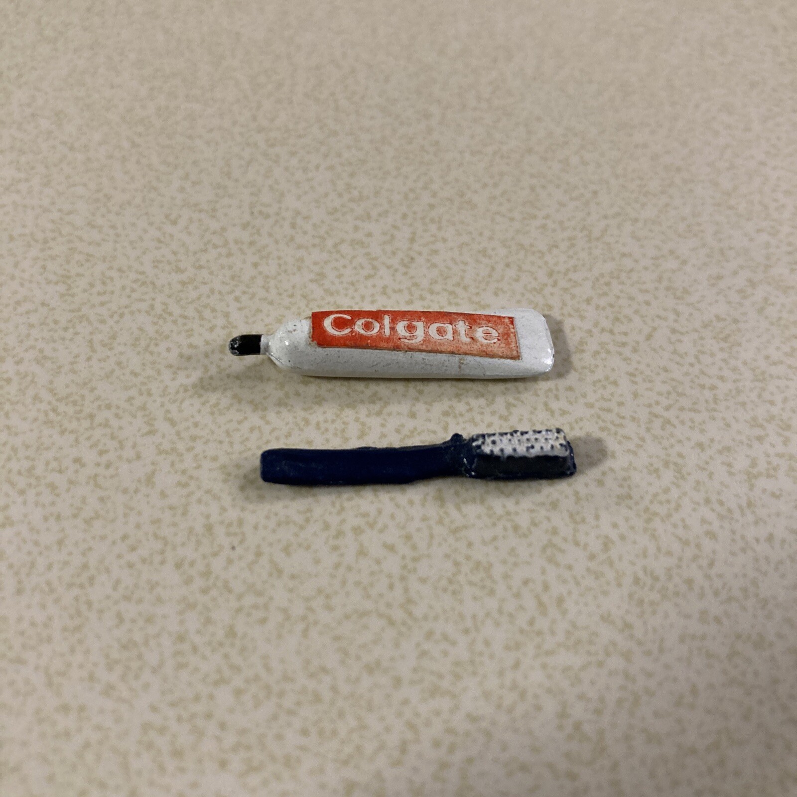 Vintage Colgate Toothpaste Brush Doll House Miniature Accessory Rare ...