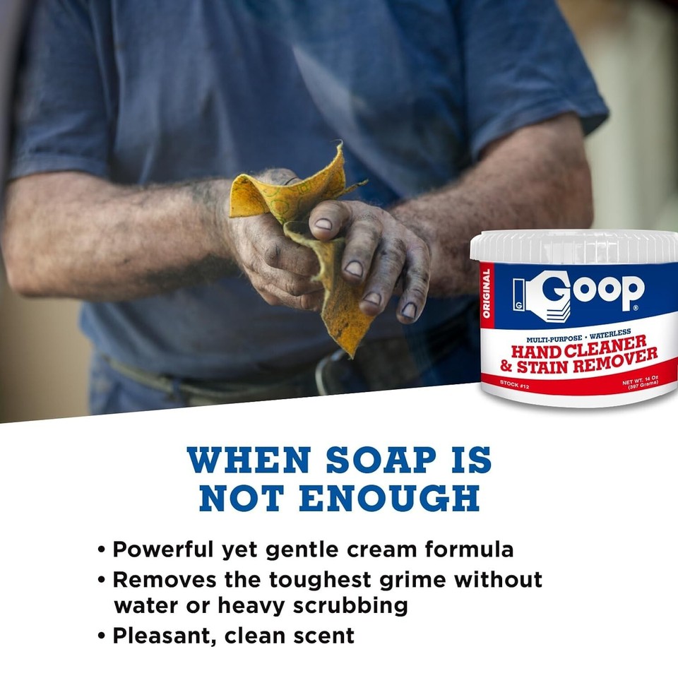 Multi-Purpose Hand Cleaner- Waterless Hand Degreaser, Laundry Stain ...