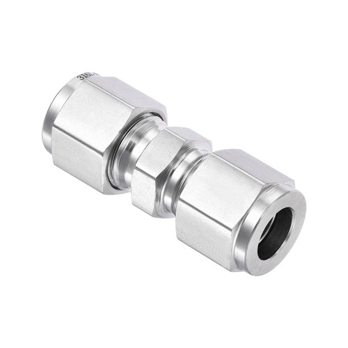 Compression Tubes Fitting, Straight Coupling Adapter 316 Stainless ...