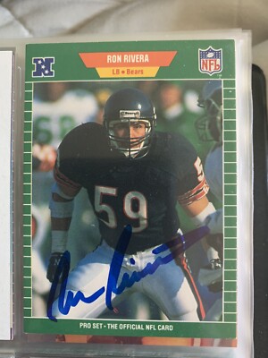 Ron Rivera autographed Pro Set football card | eBay
