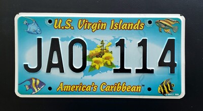2010 US Virgin Island St John AMERICAS CARIBBEAN WILDLIFE FISH License ...