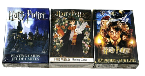 (3) Harry Potter and the Sorcerer's Stone Yumi Fantasy Playing Cards 840391112384| eBay