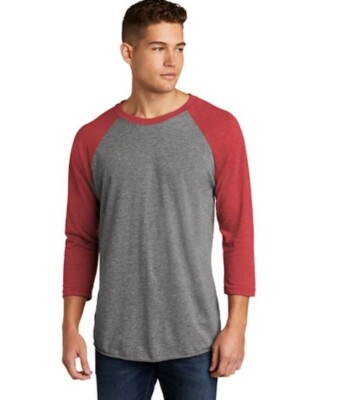 Next Level 6051 Unisex Triblend 3/4-Sleeve Raglan Vintage red Premium ...
