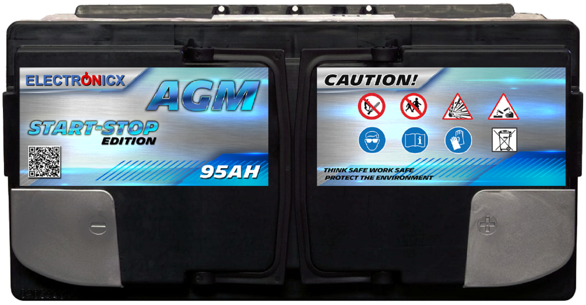 Batteria Auto 95 Ah ALTO ADIGE AGM START&STOP VR850 SPUNTO 850A (cm) 35 ...