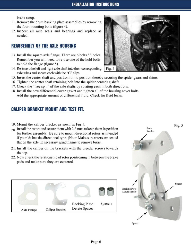 1982-92 Chevy S-10 Rear Disc Brake Conversion Kit | eBay