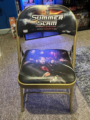 WWE Summerslam 2024 Gold Ringside Chair | eBay