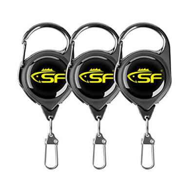 Fly Fishing Zinger Retractor with Retractable Nylon Tether, 3 Pack ...
