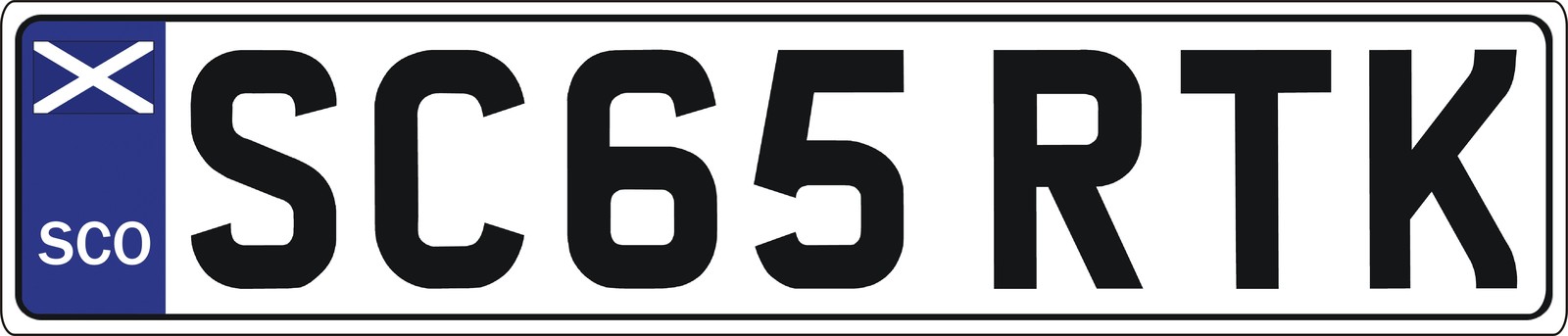 One, New Style Acrylic, Custom European Scotland, Scottish, License ...