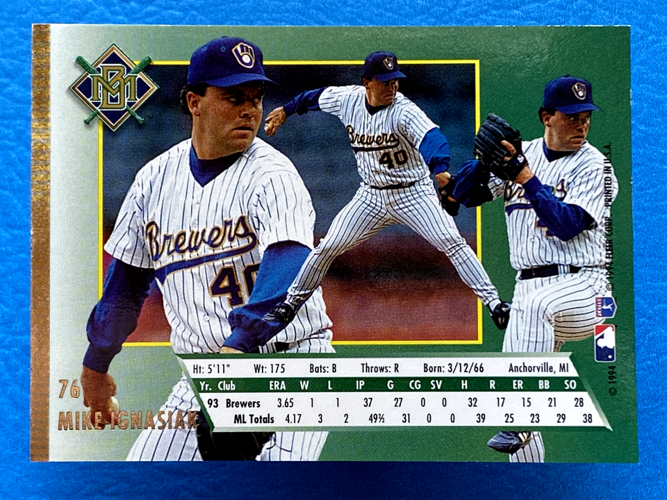 1994 Fleer Ultra Mike Ignasiak #76 | eBay