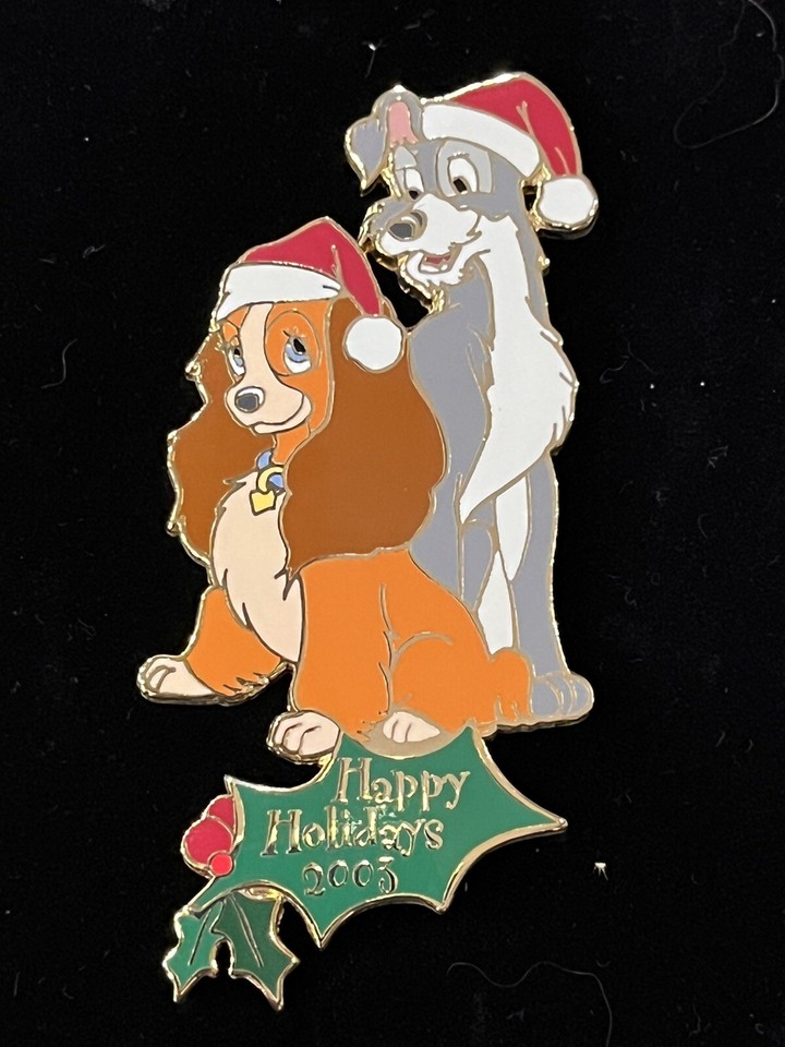 Disney Auctions Lady and the Tramp Happy Holidays Christmas LE 100 Pin ...