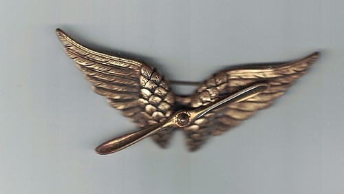 WWII Military Utica Wings Propeller Airman Pin Spins | eBay