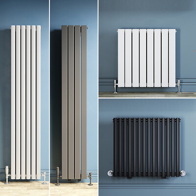 Designer Radiator Flat Panel Oval Column Horizontal Vertical Central ...