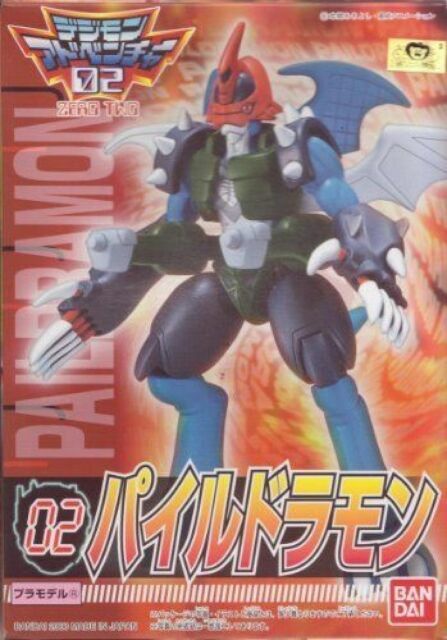 Very RARE Digimon Adventure 02 Paildramon Model Kit Vintage 2000 Bandai ...