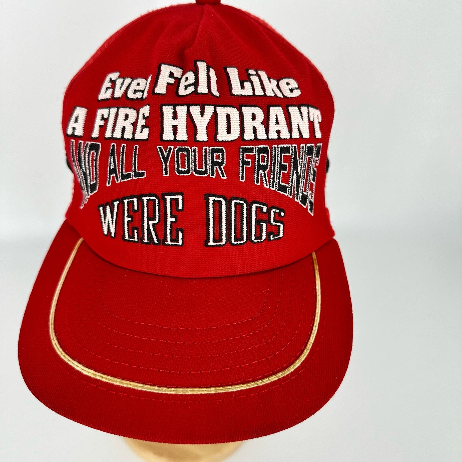 Vintage snapback hat USA Fire Hydrant and All Your Fr… - Gem