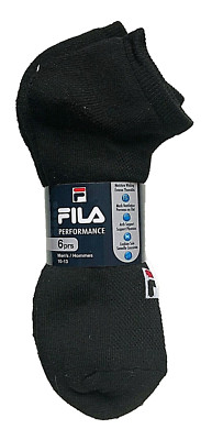 Fila Performance Men's Ankle Socks | 6 Pack | Size 10-13 | Multi ...