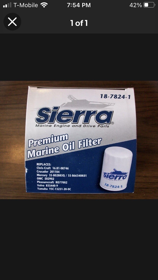 SIERRA 18-7824 - cross reference oil filters | oilfilter-crossreference.com