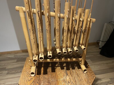 Traditional Bamboo Angklung 8 Tones Modern C major Scale Indonesia (see ...