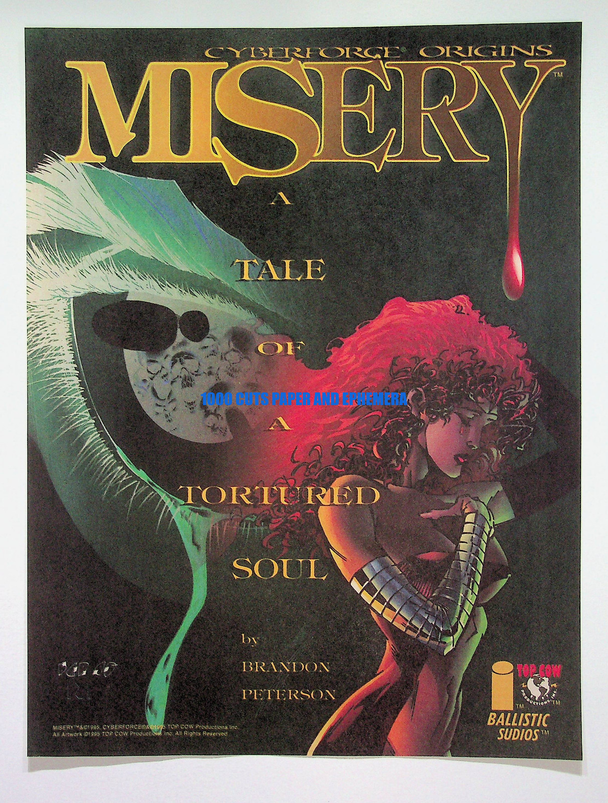 Cyberforce Origins Misery Image Top Cow 1995 Print Magazine Ad Poster ...