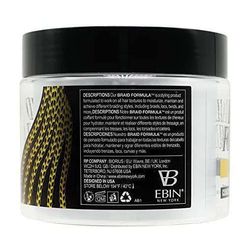 EBIN NEW YORK Braid Formula Conditioning Gel Super Hold 11 Oz | Great ...