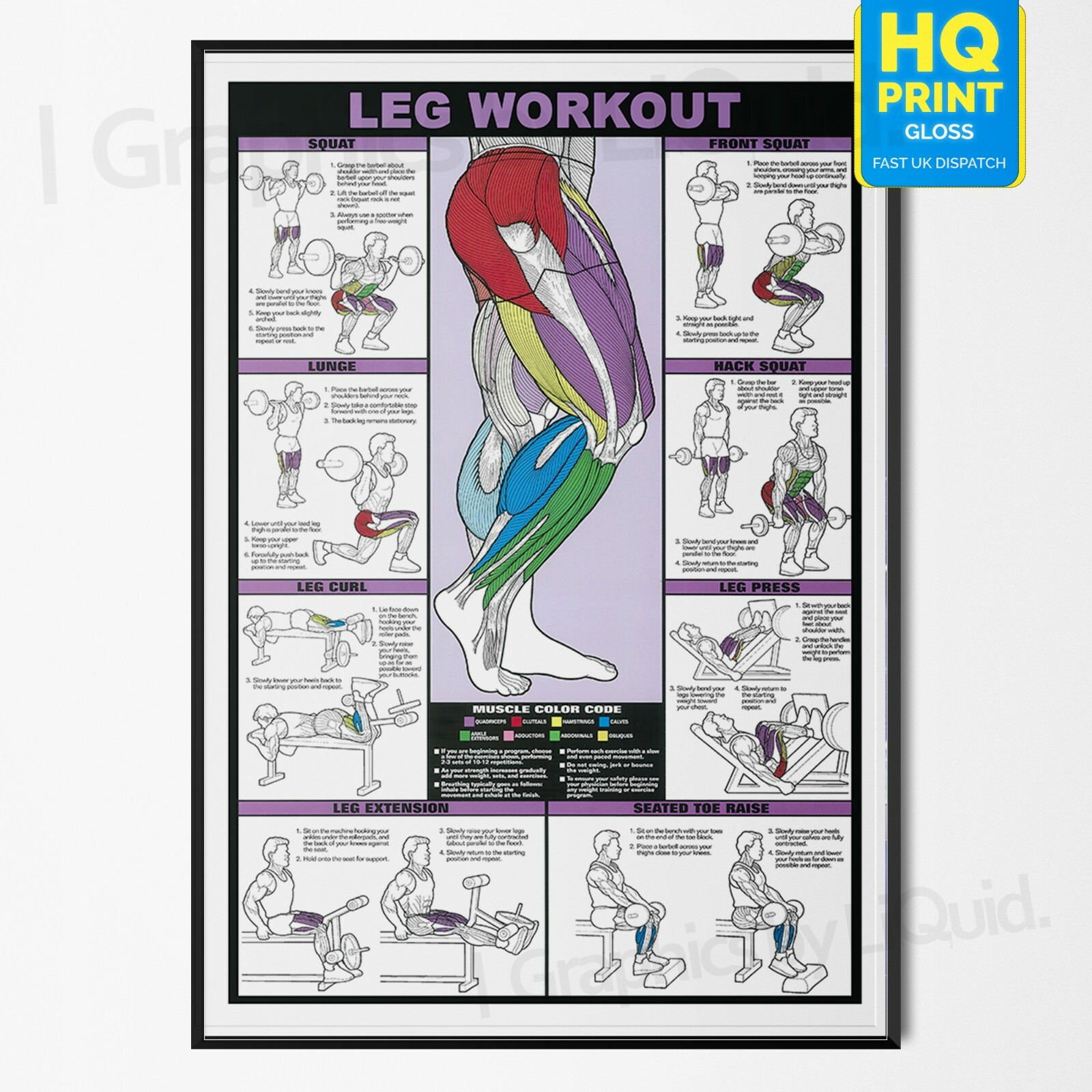 Leg Workout Chart