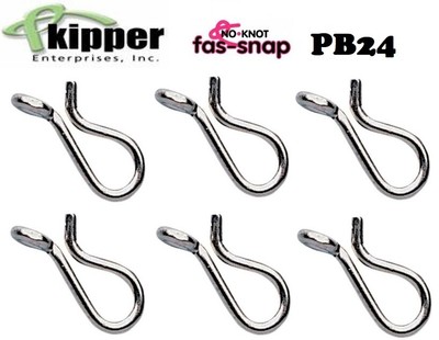 Kipper No-Knot Fas-Snaps silver 5pk (Select Size) PB24 | eBay