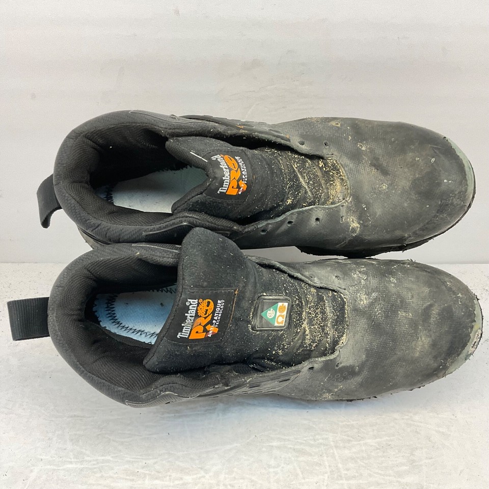 Timberland PRO Men's Mid-Cut Ridgework Comp Toe Work Boots A1OP6 Black ...