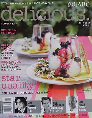 ABC Delicious Magazine - October 2009 - Famous Foodies Make It Easy | eBay